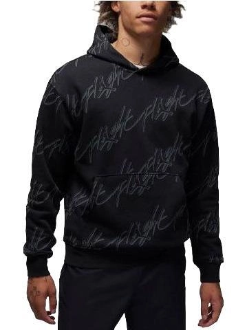 JORDAN Fleece Pullover Hoodie - Black