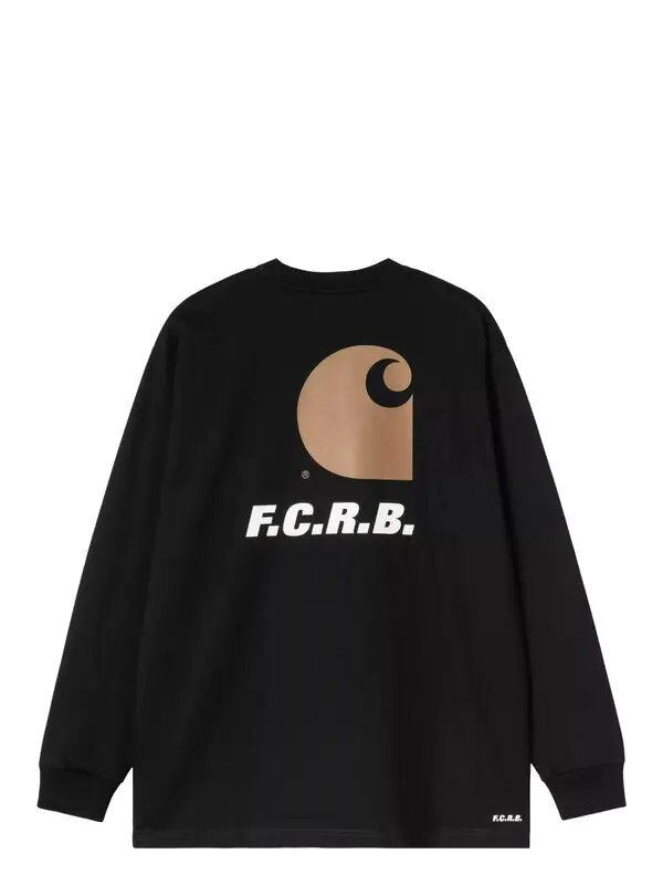 Carhartt Work In Progress X F.c.real Bristol Pocket L/s T-shirt - Black