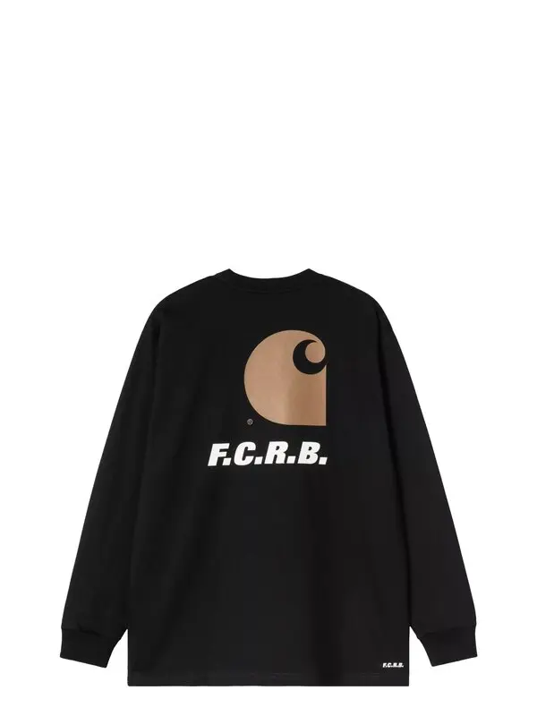Carhartt Work In Progress X F.c.real Bristol Pocket L/s T-shirt - Jet Black