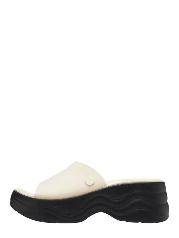 CROCS Skyline Platform Slides - White/black
