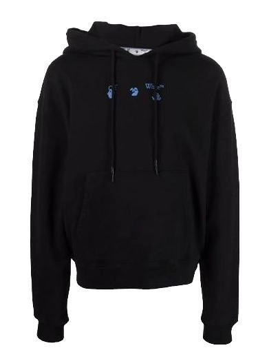 Off-White Liquid Mirko Print Hoodie - Black