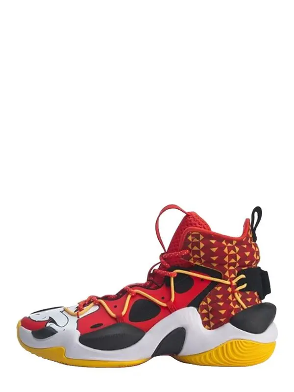 LI-NING Airstrike 6 High-top Basketball Sneakers - Red/yellow