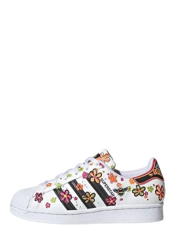 Adidas Originals Superstar J "floral - White