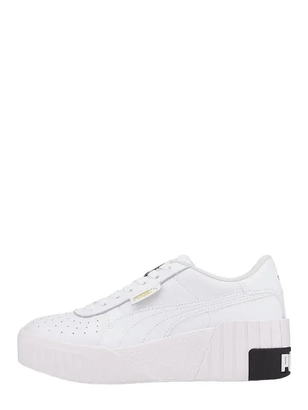 PUMA Cali Wedge Sneakers - White/black