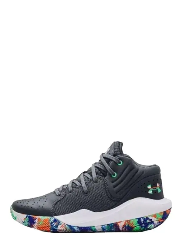 Under Armour Jet '21 Mid-top Basketball Sneakers - Gray
