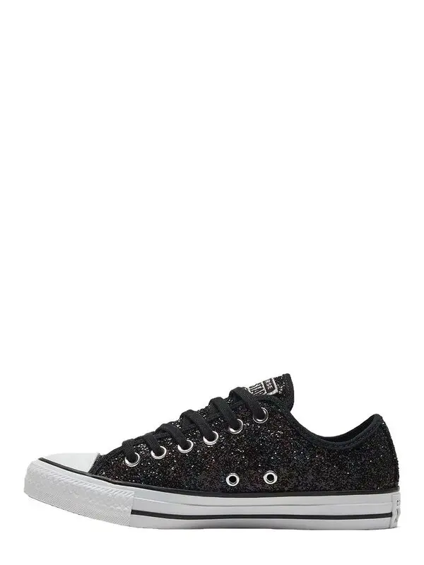 CONVERSE Chuck Taylor All Star Low Top Glitter Embellished Sneakers - Black