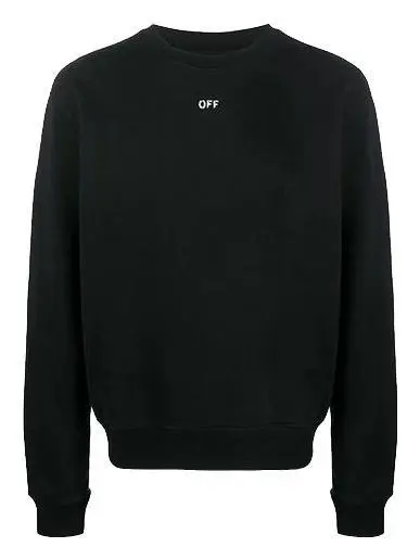 Off-White Fw20 Stencil Arrows Crew Neck Sweater - Black
