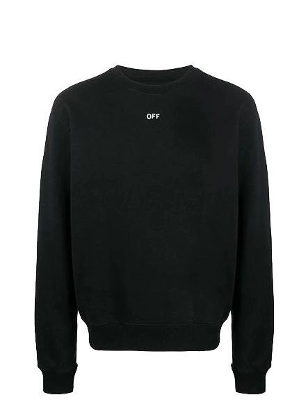 Off-White Fw20 Stencil Arrows Crew Neck Sweater - Black