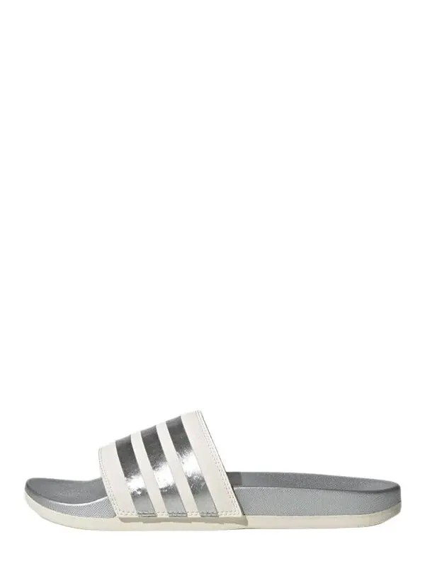 Adidas Adilette Comfort Slide - White/matte Silver