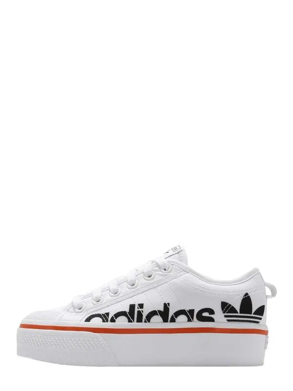 Adidas Nizza Platform Sneakers - Whiteblackorange