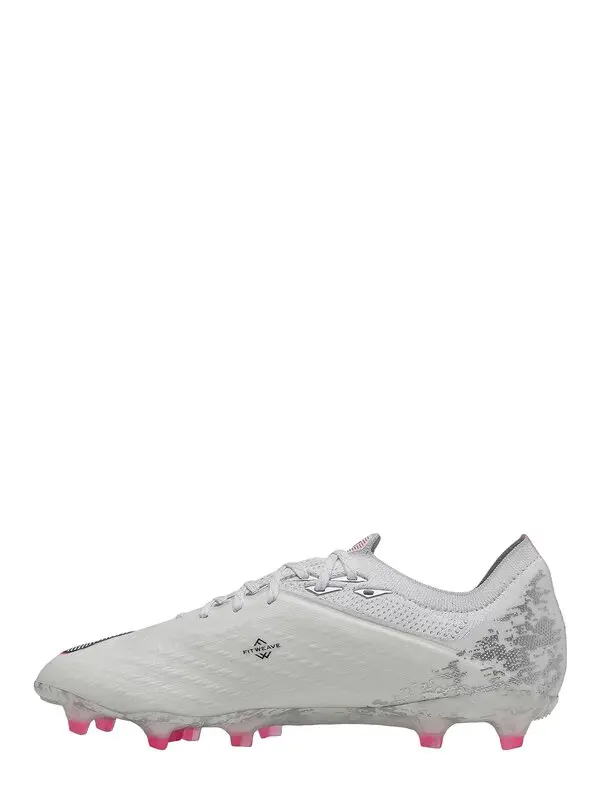 NEW BALANCE Furon V6+ Fg Athletic Cleats - White/silver/pink