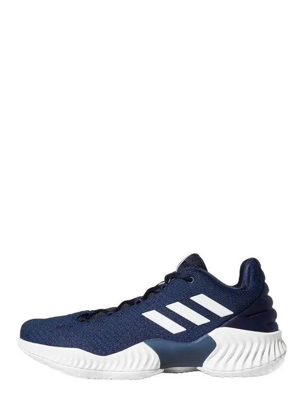 Adidas Pro Bounce 2018 Low Basketball Sneakers - Blue/white