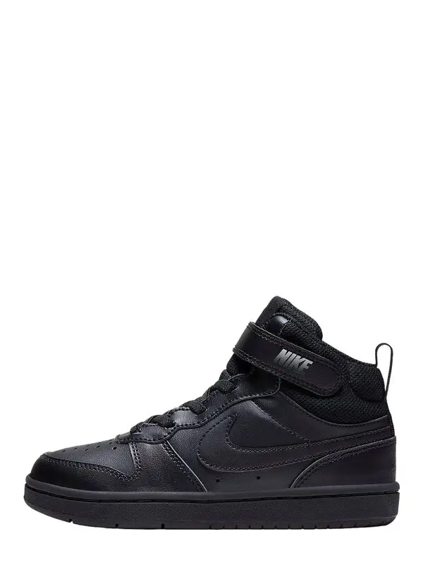 Nike Court Borough Mid 2 Velcro Sneakers - Black