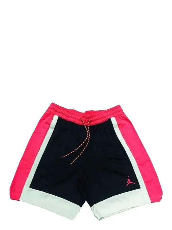 JORDAN Colorblock Basketball Shorts - Black/red
