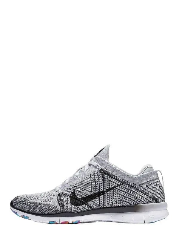 Nike Free Tr Trainer Flyknit Low-top Sneakers - Black/white/grey