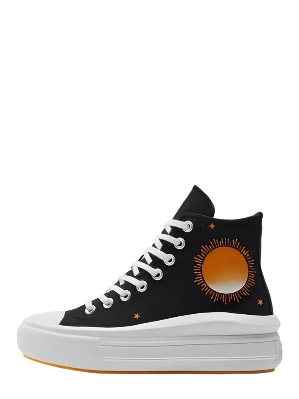 CONVERSE Chuck Taylor All Star Move High Top Sneakers - Black/white/orange