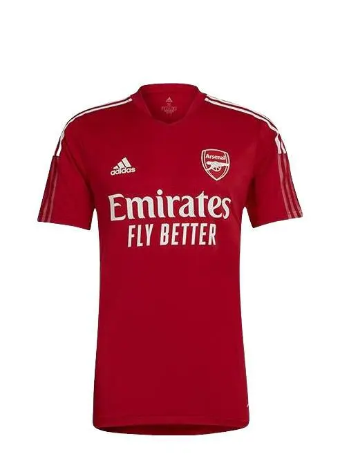 Adidas Arsenal Short Sleeve Training Jersey - Red