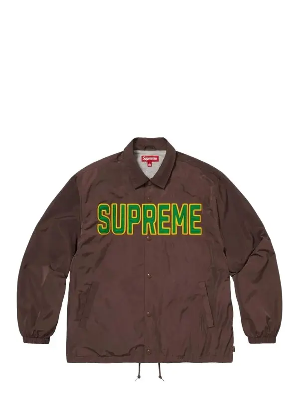 Supreme Spellout Coaches Jacket - Brown