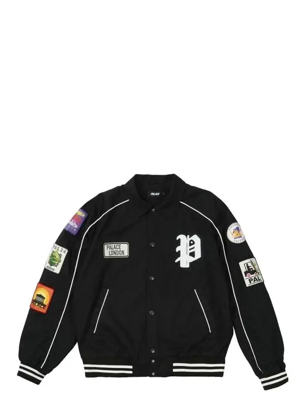 PALACE Patches Cotton Bomber Jacket - Black