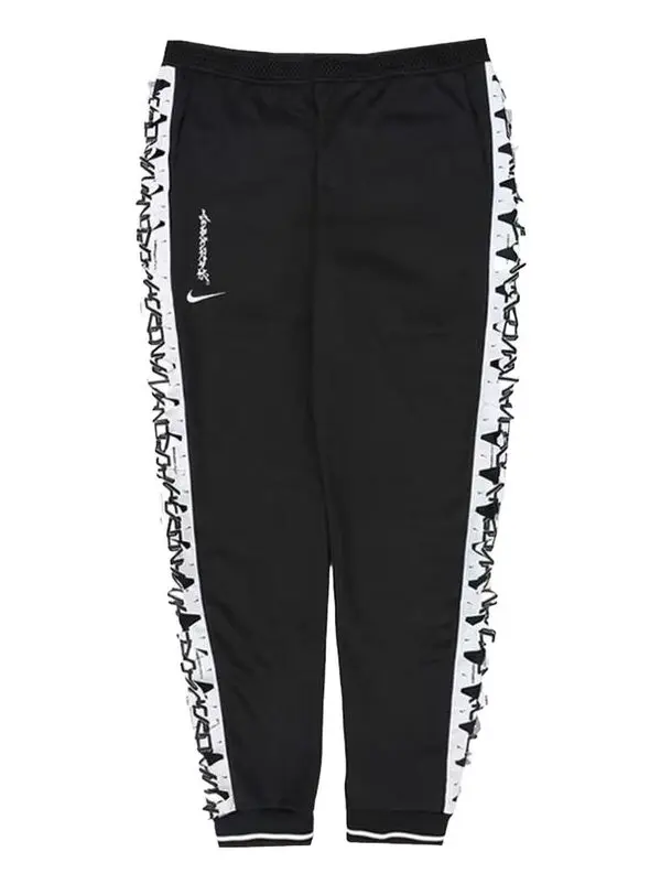 Nike X Acronym Crossover Contrasting Colors 3d Side Bundle Feet Sports Pants/trousers/joggers Us Edition Black - Black/white