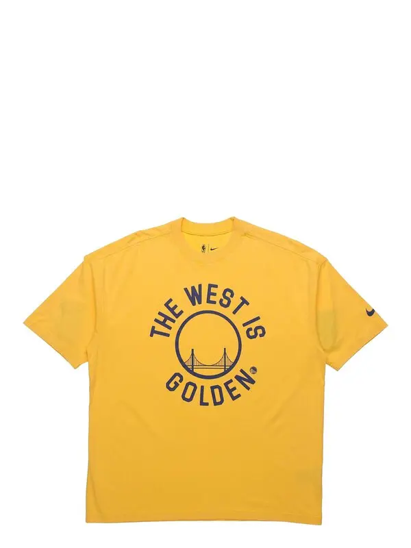 Nike Golden State Warriors Short Sleeve T-shirt - Yellow
