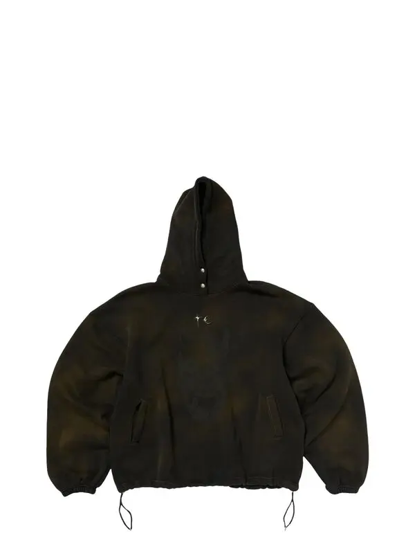 THUG CLUB Riding Skull Hoodie - Brown