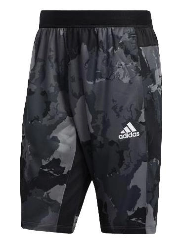 Adidas Camouflage Print Training Shorts - Light Gray