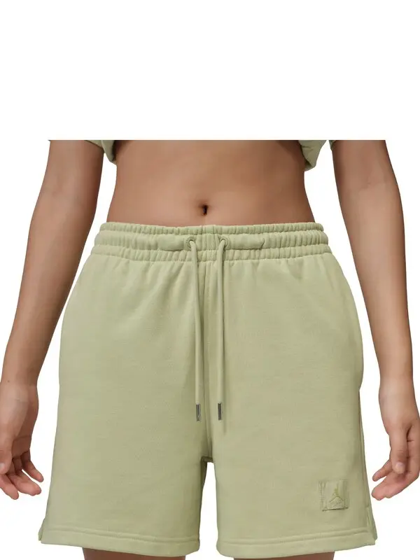 JORDAN Flight Fleece Shorts - Olive Aura/lawn