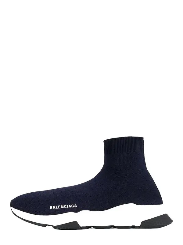 Balenciaga Speed 1.0 Knit Sneakers - Navy/white/black