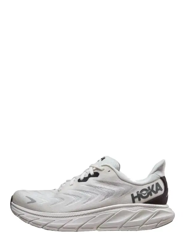 Hoka One One Arahi 6 Athletic Sneakers - Blanc De Blanc/steel Wool
