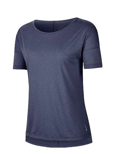 Nike Yoga Performance Short Sleeve Shirt - Blue