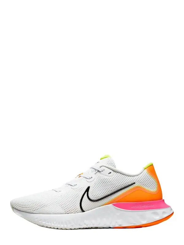 Nike Renew Run Athletic Sneakers - White/orange
