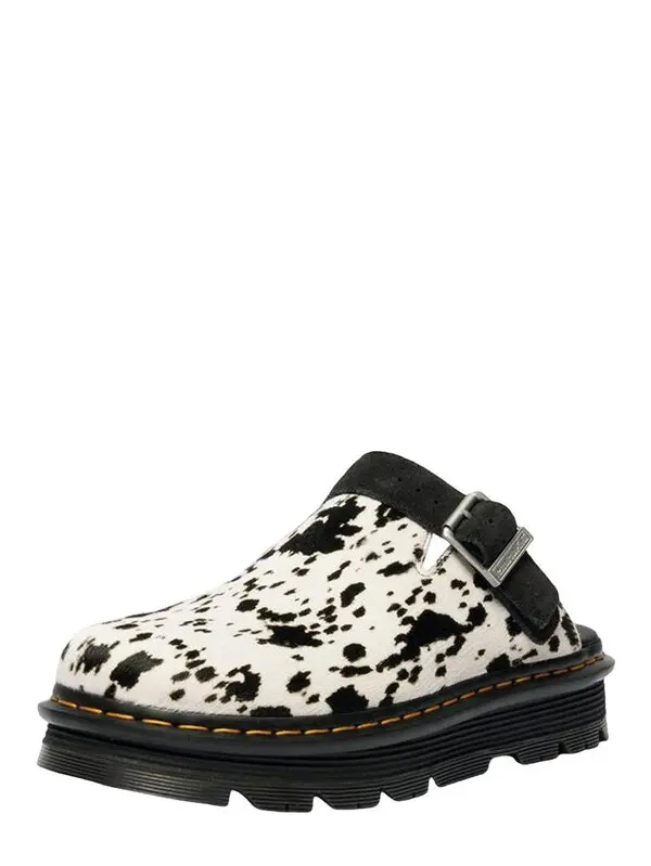 Dr. Martens Zebzag Mule With Buckle Detail - Dalmatian