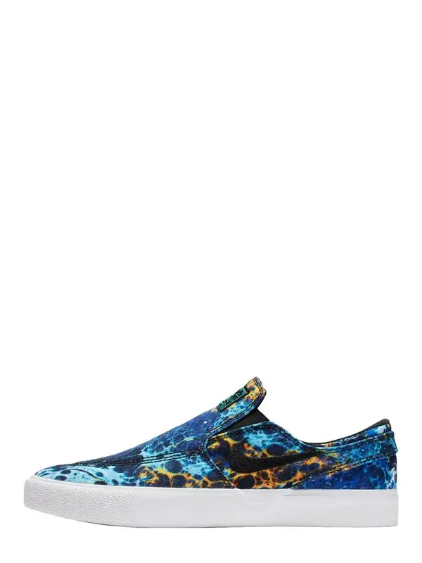 Nike Zoom Janoski Slip On Rm Premium "lava Lamp" Sneakers - Blueyellow