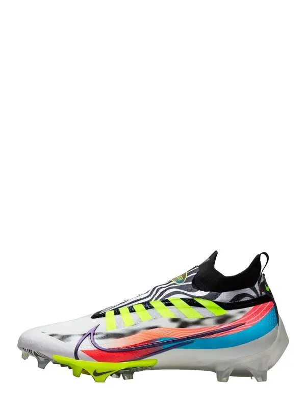 Nike Vapor Edge Elite 360 "multi Zebra Stripes" High Top Athletic Cleats - Gray/yellow