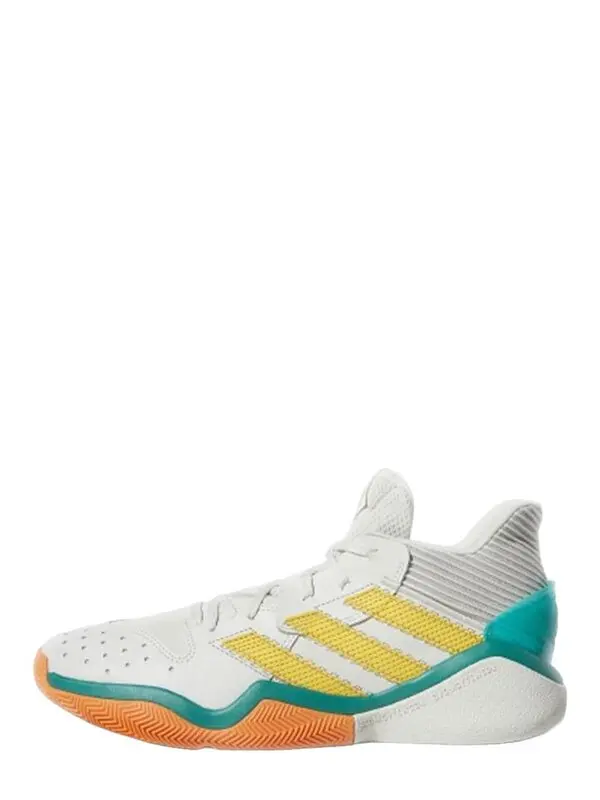 Adidas Harden Stepback Glory Green Athletic Sneakers - Grey