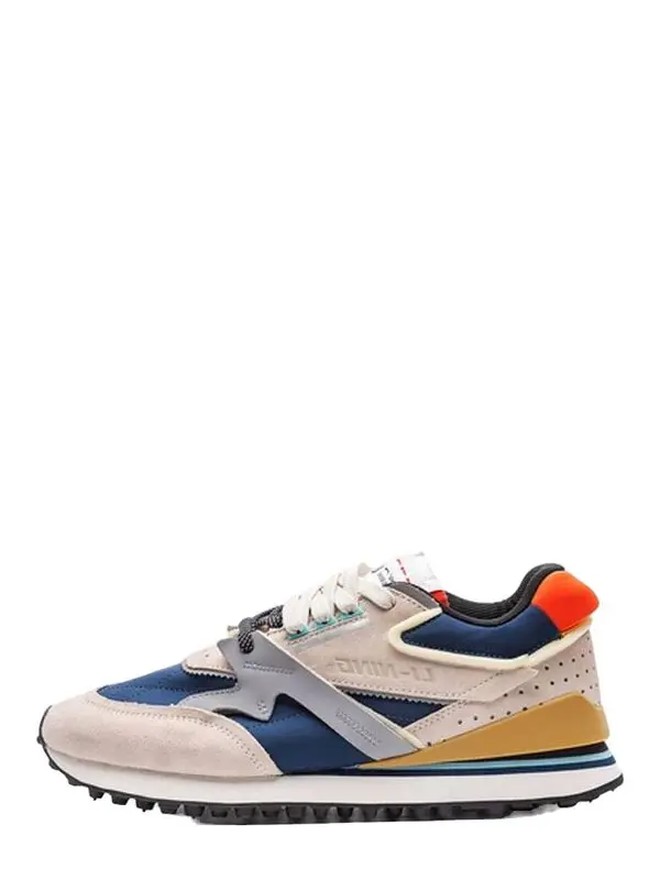 LI-NING 001 Splicing Athletic Sneakers - Blue/white/red