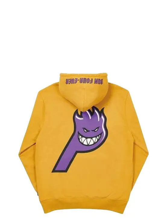 PALACE Spitfire Live To Bun Hooded Sweater - Yellow