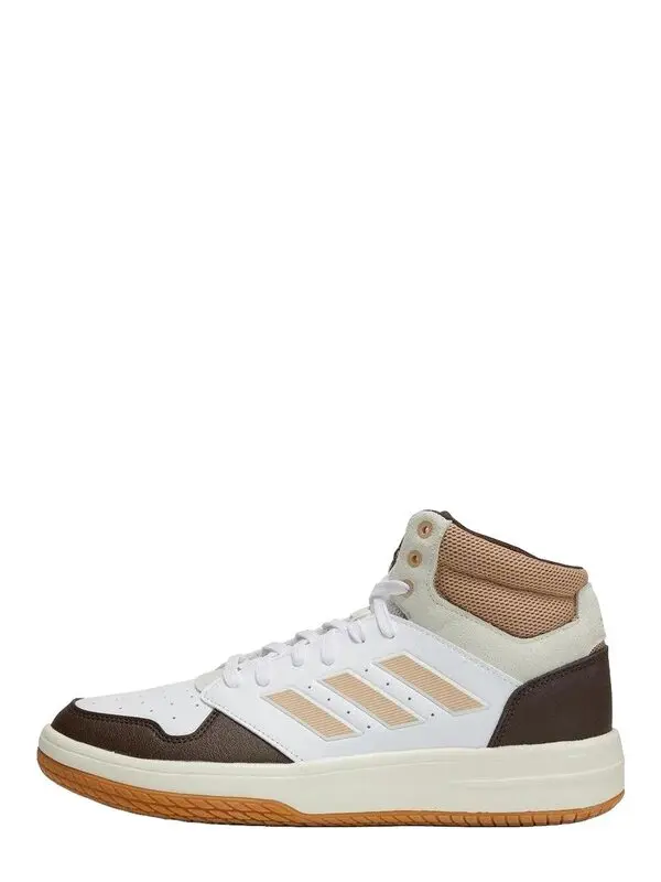 Adidas Gametaker High Top Sneakers - White/brown