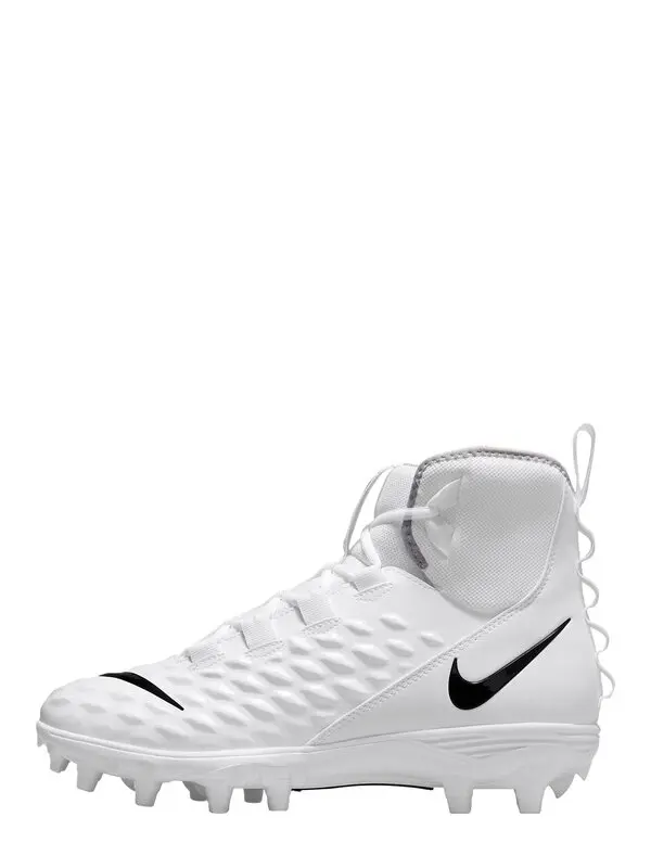 Nike Force Savage Varsity High Top Cleats - White/black