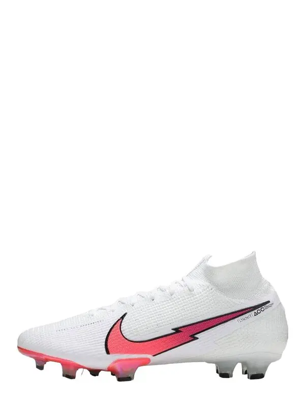 Nike Mercurial Superfly 7 Elite Fg Football Boots - White/pink