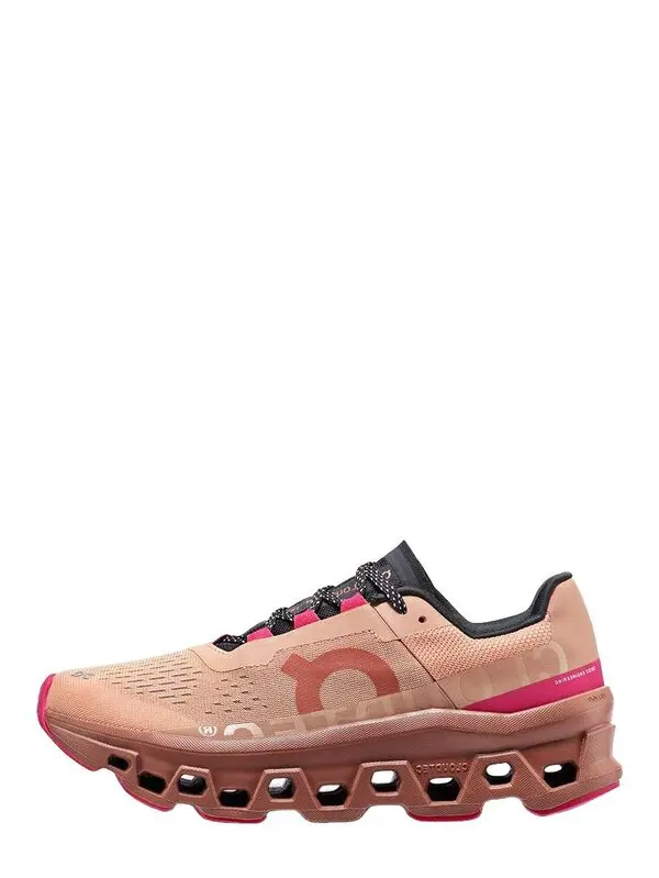 On Cloudmonster Sneakers - Rose/cork