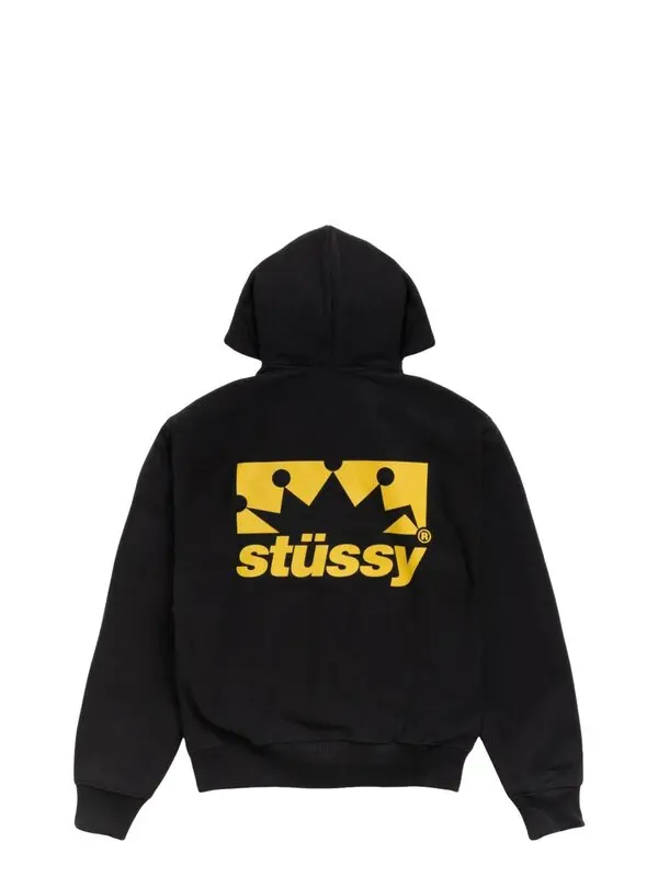 StÜssy Box Crown Zip Hoodie - Black