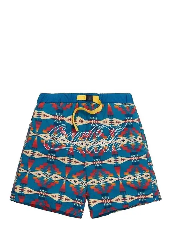 Kith X Coca Cola X Pendleton Swim Short - Teal Blue