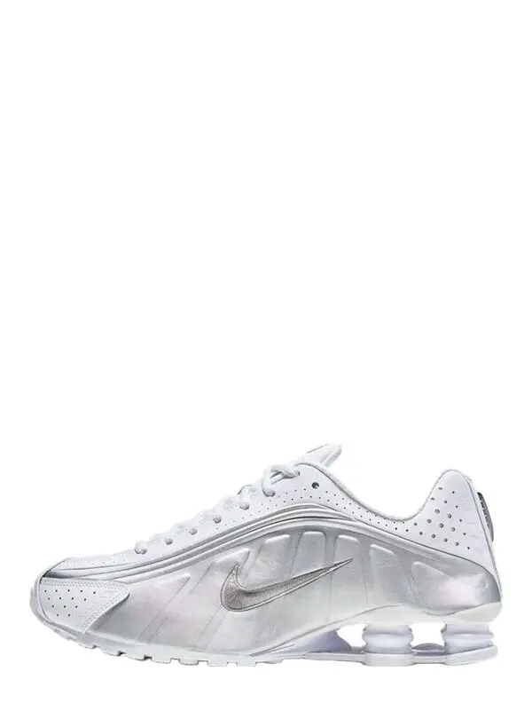 Nike Shox R4 "white Metallic" Sneakers - Silvergrey