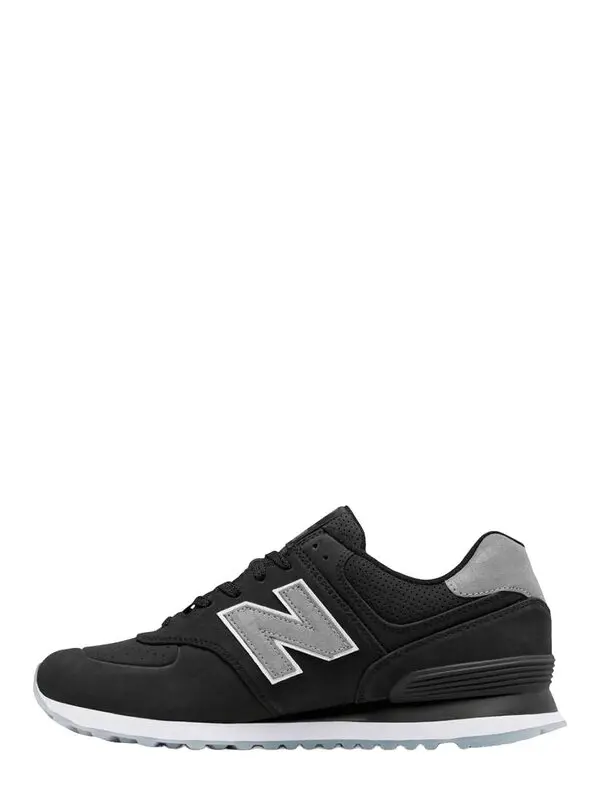NEW BALANCE 574 Low Top Sneakers - Black/silver/white