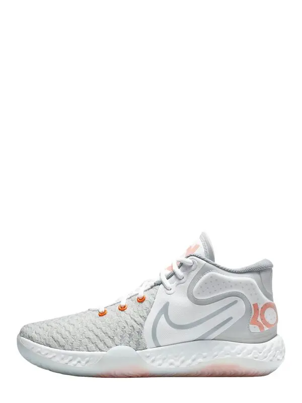 Nike Kd Trey 5 Viii Mid Top Basketball Sneakers - White/orange