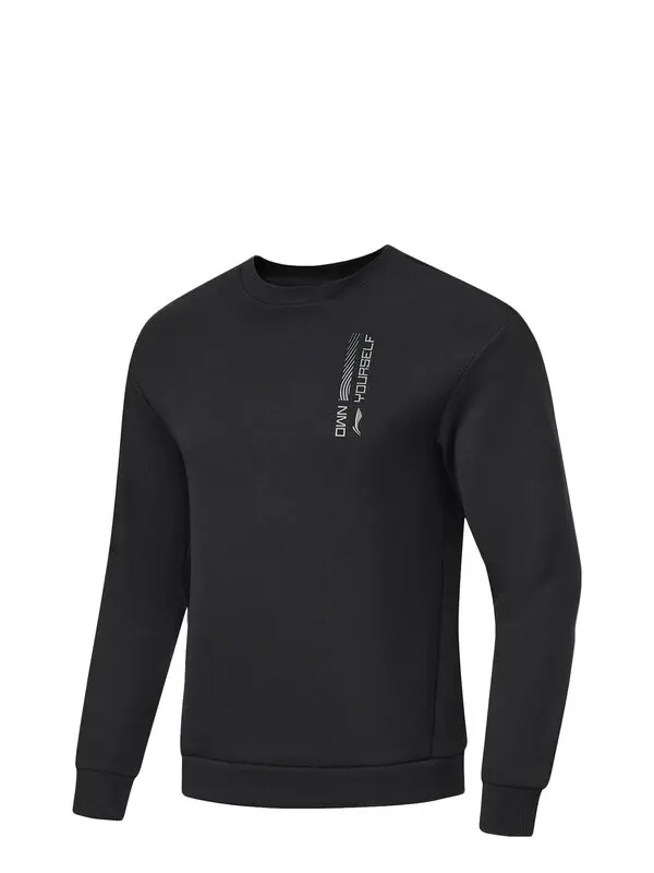 LI-NING Graphic Training Sweatshirt - Black