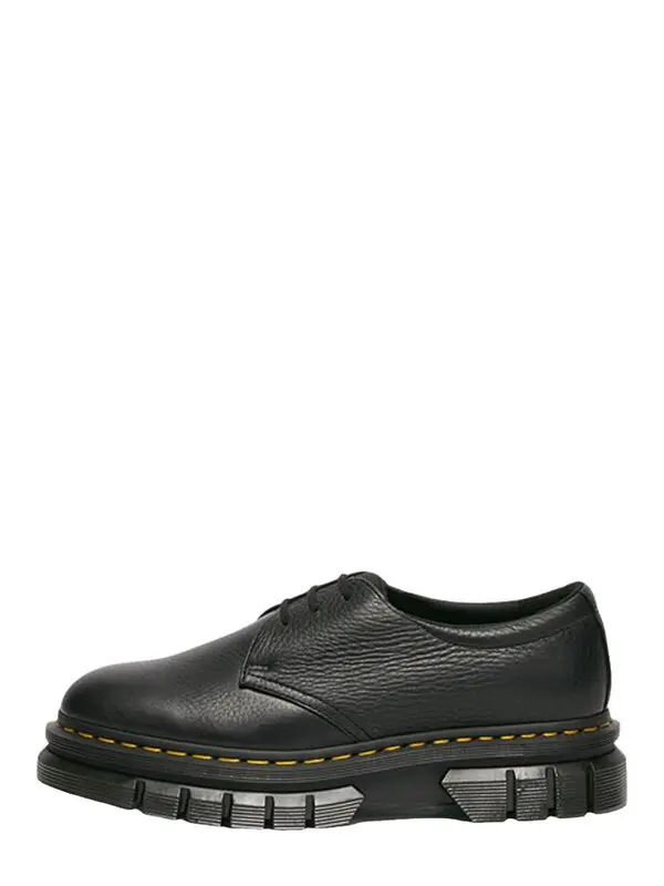 Dr. Martens Rikard Lunar Leather Platform Low Top Casual Shoes - Black