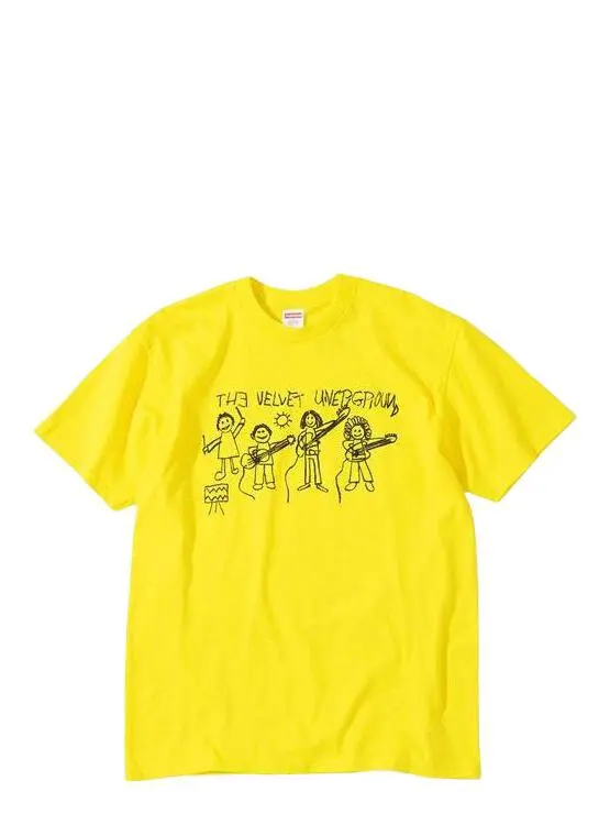 Supreme X The Velvet Underground Drawing Tee - Yellow